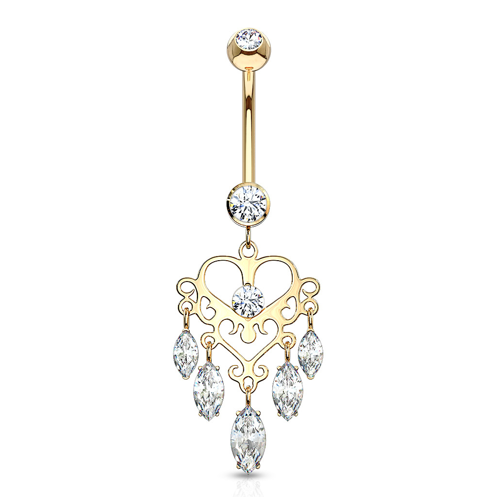 14 kt Gold Belly Button Rings — Belly Bling