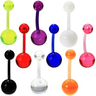 Flexible UV Belly Ring Belly Button Rings & Bars — Belly Bling